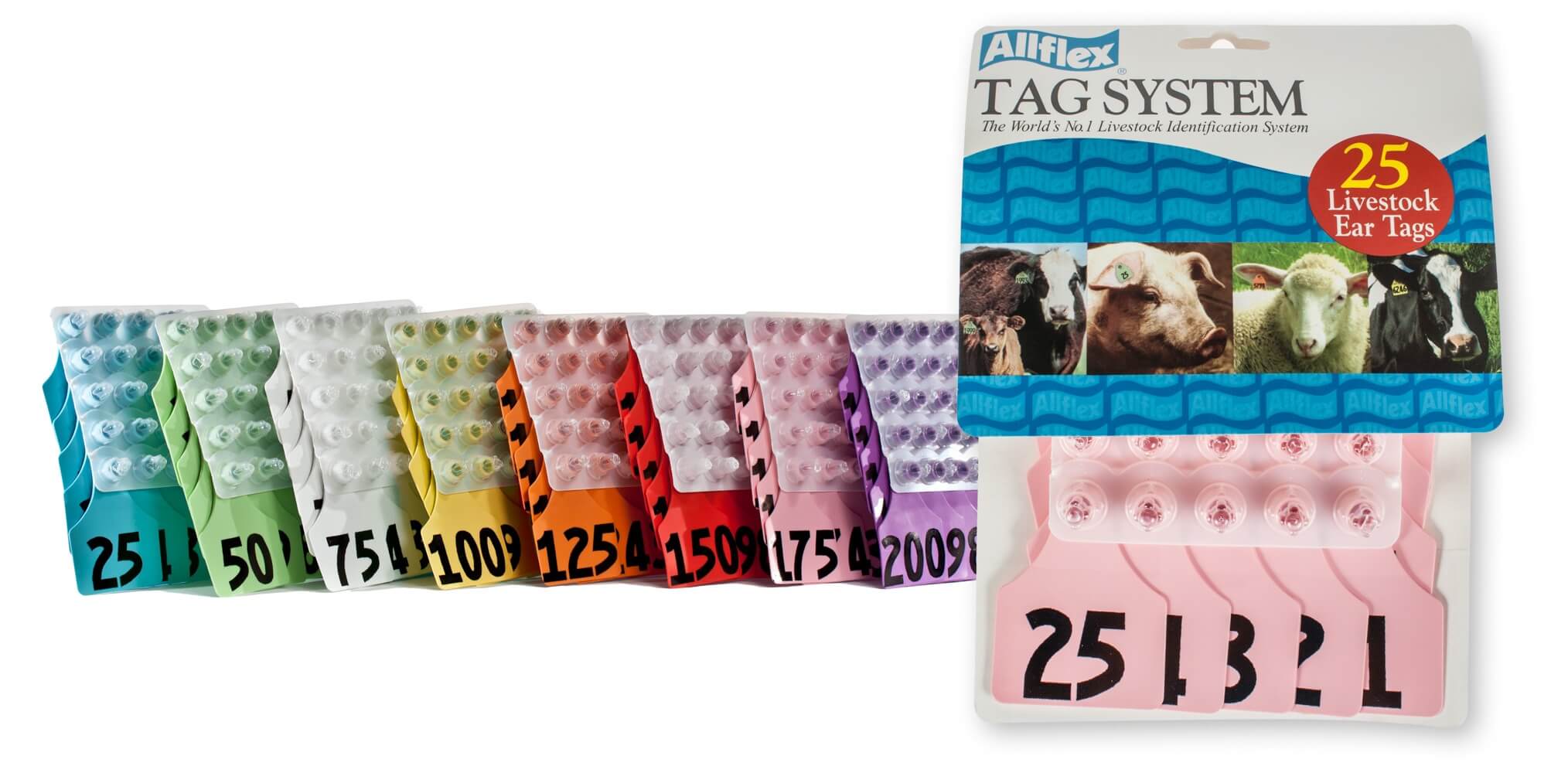 Allflex® Global Ear Tag, Large, Pink | Santa Cruz Animal Health
