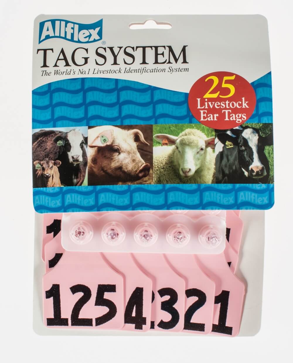 Allflex® Global Ear Tag, Large, Pink | Santa Cruz Animal Health