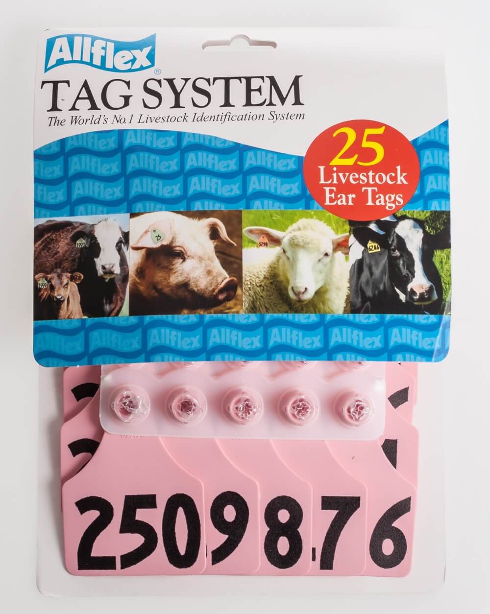 Allflex® Global Ear Tag, Large, Pink | Santa Cruz Animal Health