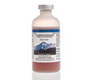 Clostridium Perfringens Types C D Antitoxin, Equine Origin, 250 ml