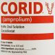 CORID® 9.6% Oral Solution | Santa Cruz Animal Health
