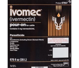 Ivomec Pour-On for Cattle, 20 L