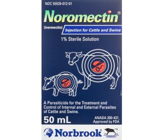 Noromectin Injection for Cattle and Swine, 50 ml