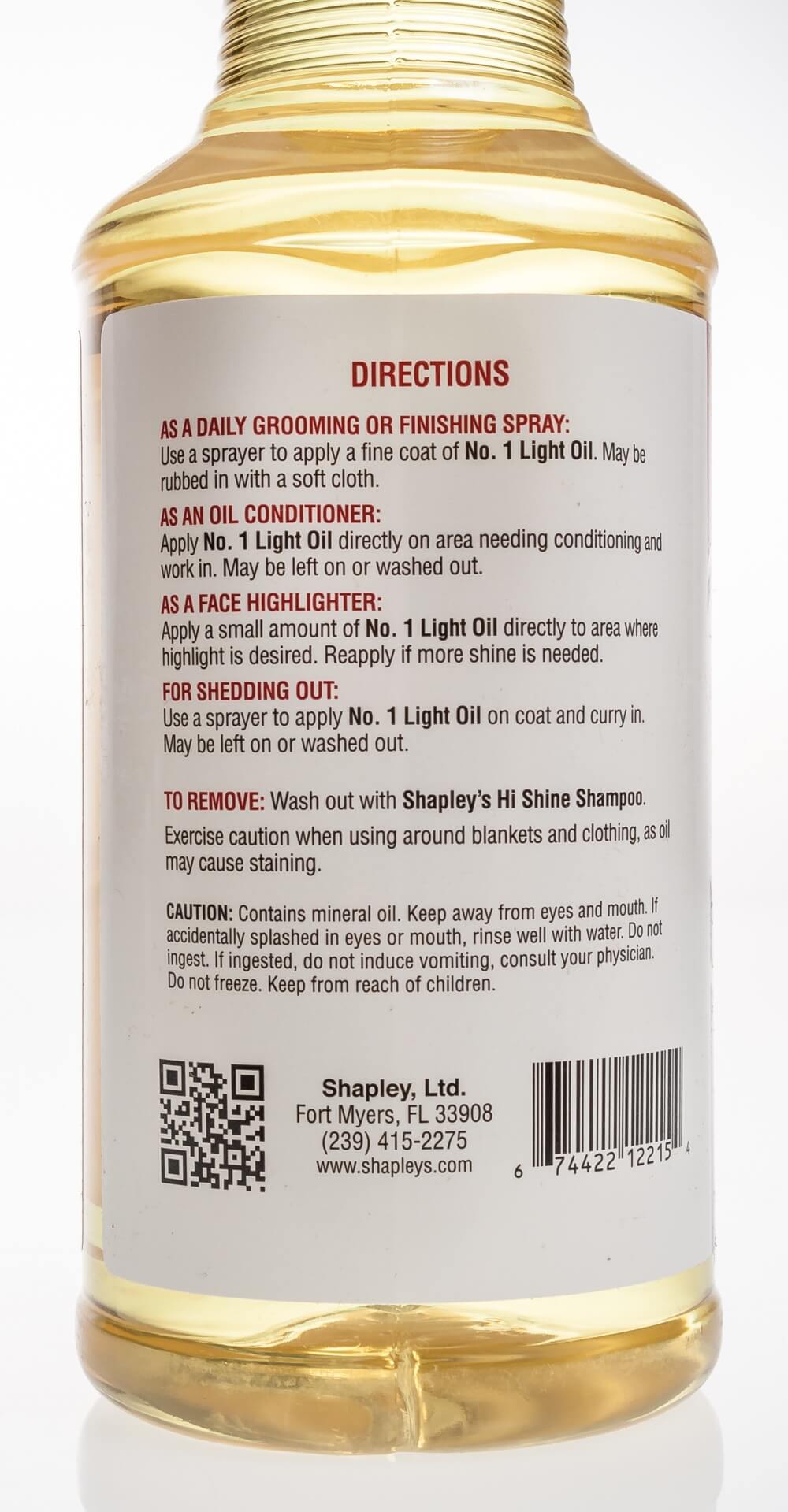 Shapley's No. 1 Light Oil™ | Santa Cruz Animal Health