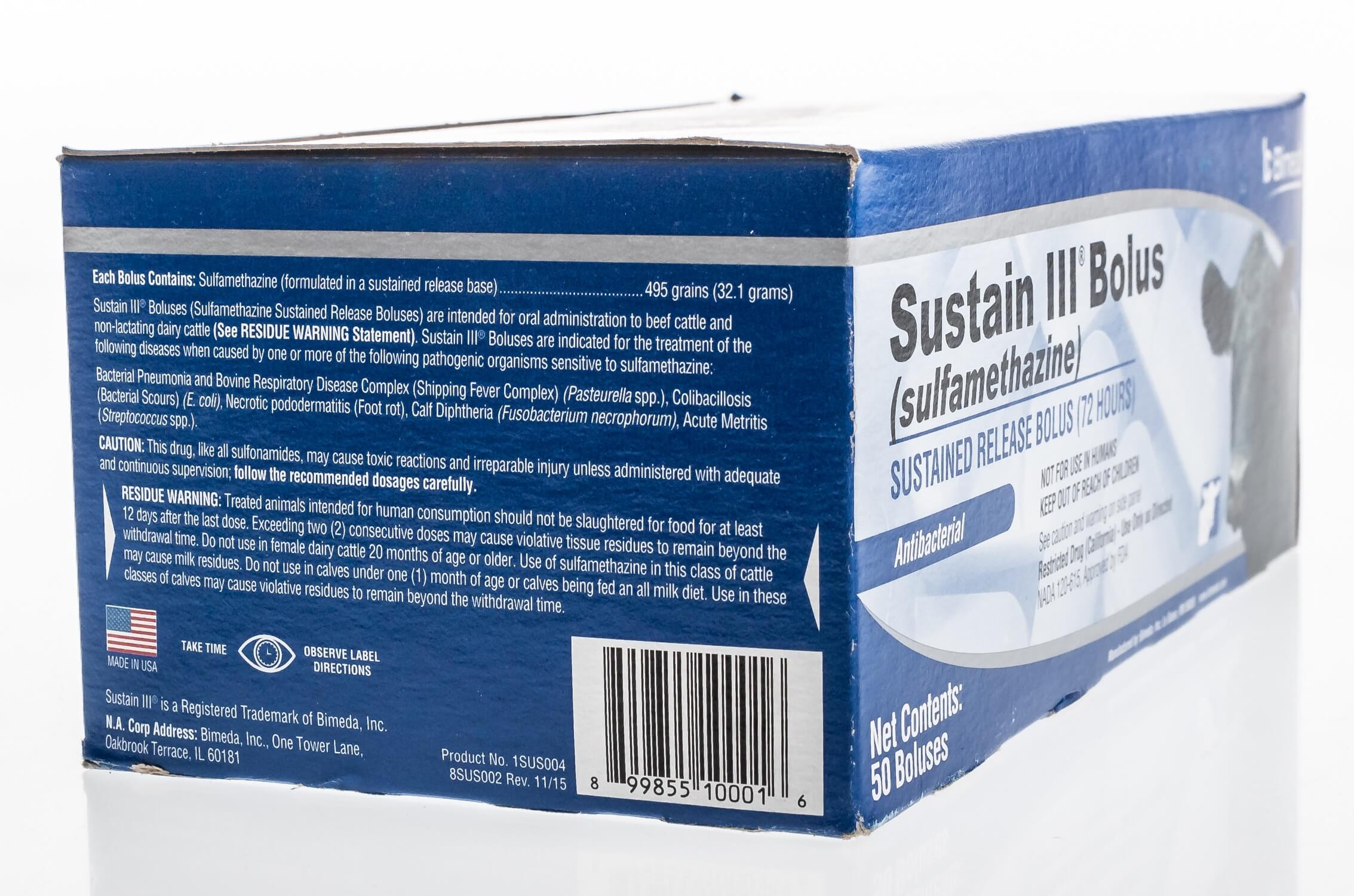 Sustain III® Cattle Bolus | Santa Cruz Animal Health