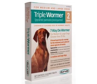 Triple Wormer, Med & Large Dogs over 25 lbs, 2 ct: sc-516222...