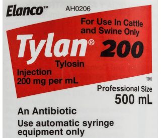 Tylan 200 Injection, 500 ml