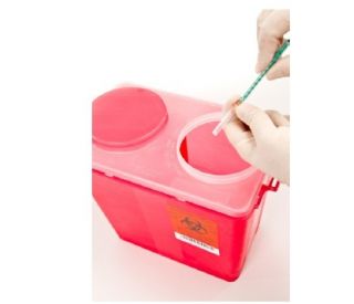 UltraCruz Sharps container, 8 quarts, Big mouth