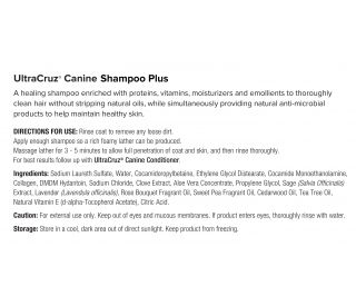 UltraCruz® Canine Shampoo Plus for Dogs | Santa Cruz Animal Health