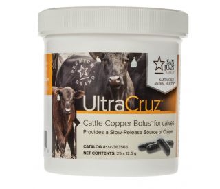 UltraCruz Cattle Copper Bolus for calves, 25 x 12.5 grams