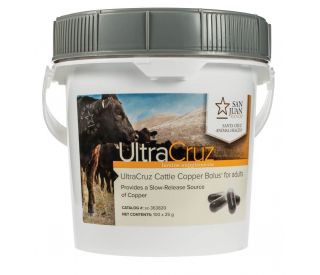 UltraCruz Cattle Copper Bolus for adults, 100 x 25 grams